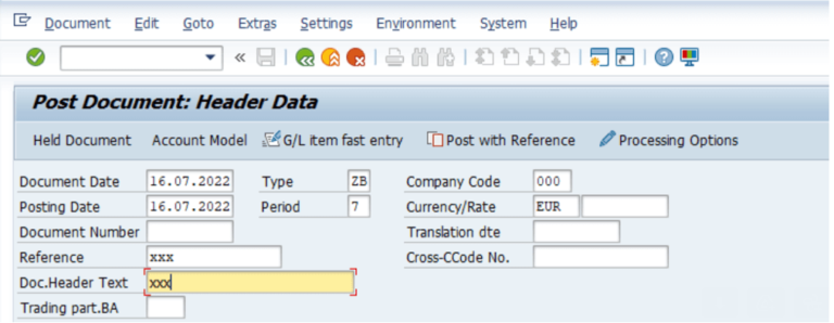 Kody transakcji w SAP: FB01, FB03 i FB08 | Mentoris